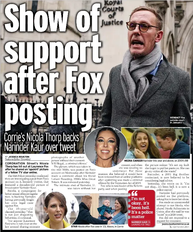 Show of support after Fox posting - PressReader