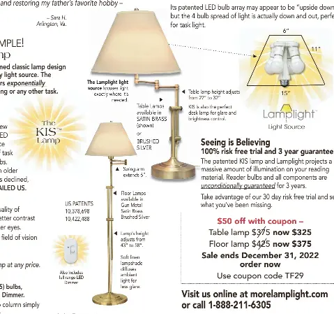 “This Lamp is a Sight For Sore Eyes - PressReader