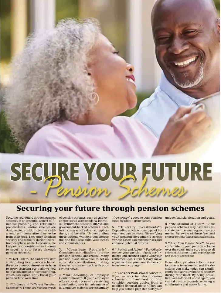 SECURE YOUR FUTURE - Pension Schemes - PressReader