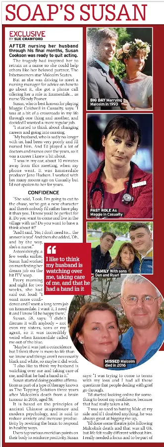 SOAP’S SUSAN ON FATEFUL CALL AFTER TRAGEDY I was about to quit acting to become a nurse. Then I ...