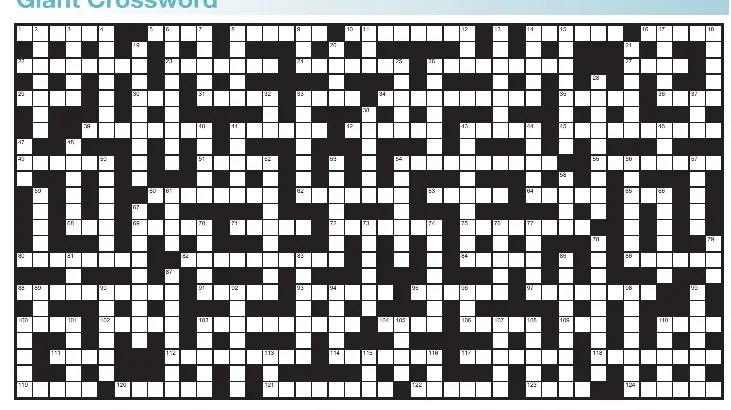 Giant Crossword - PressReader