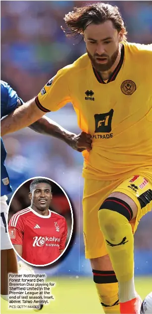 Ben back for Reds? Forward is linked if Taiwo departs - PressReader