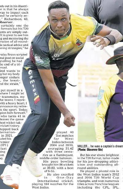 Miller, Richardson hail retired ‘Champion’ Bravo - PressReader