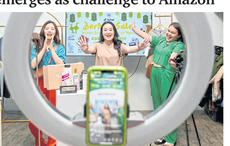 TikTok emerges as challenge to Amazon - PressReader