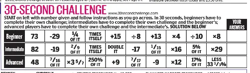 30-SECOND CHALLENGE - PressReader