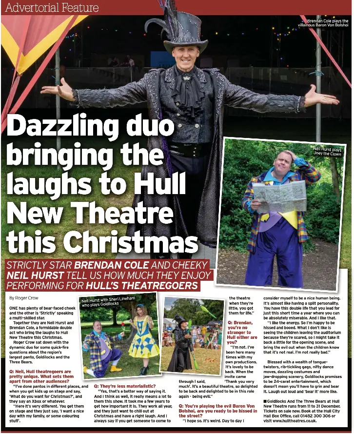 Dazzling duo bringing the laughs to Hull New Theatre this Christmas - PressReader