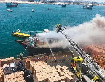 DHOW CATCHES FIRE IN DUBAI’S HAMRIYA PORT - PressReader
