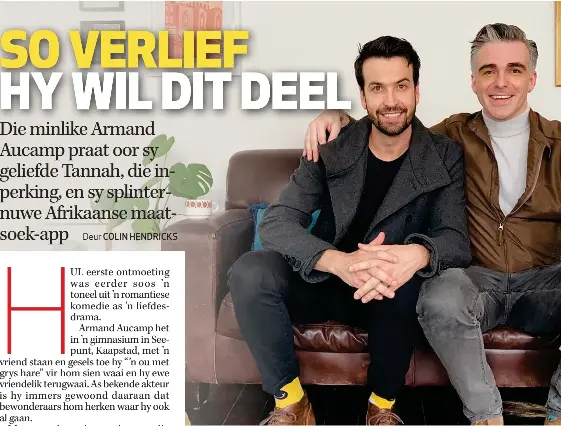 Akteur oor die liefde, inperking en app - PressReader