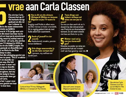 5 vrae aan Carla Classen - PressReader