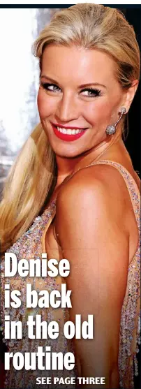 Denise is back in the old routine - PressReader