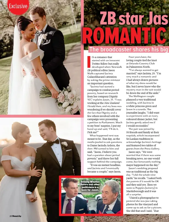 ZB star Jas on Walls’ ROMANTIC WEDDING - PressReader