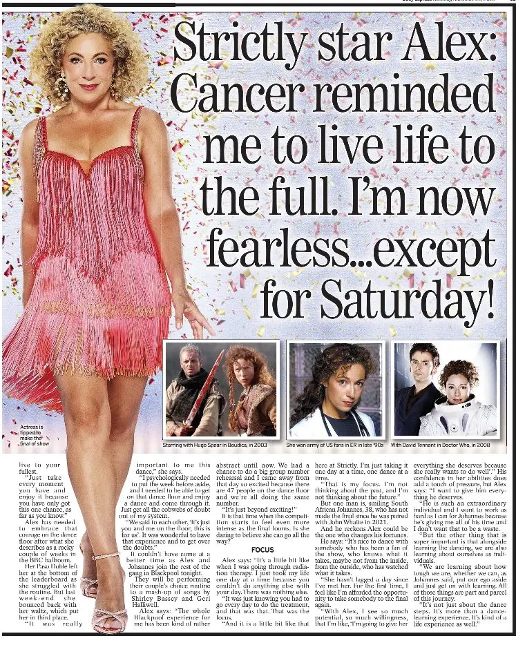 Strictly star Alex: Cancer reminded me to live life to the full. I’m ...