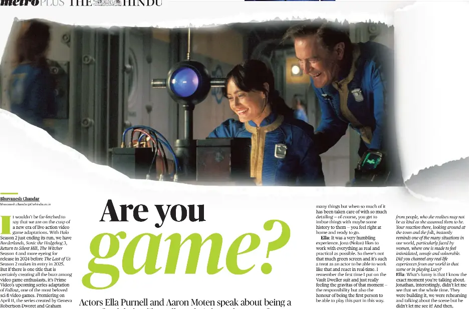 Actors Ella Purnell and Aaron Moten speak about being a part of a global IP like their key ...