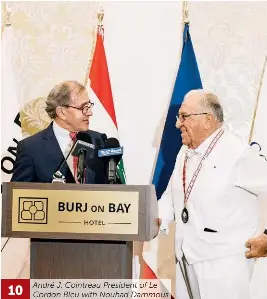 André J. Cointreau President of Le Cordon Bleu with Nouhad Dammous ...