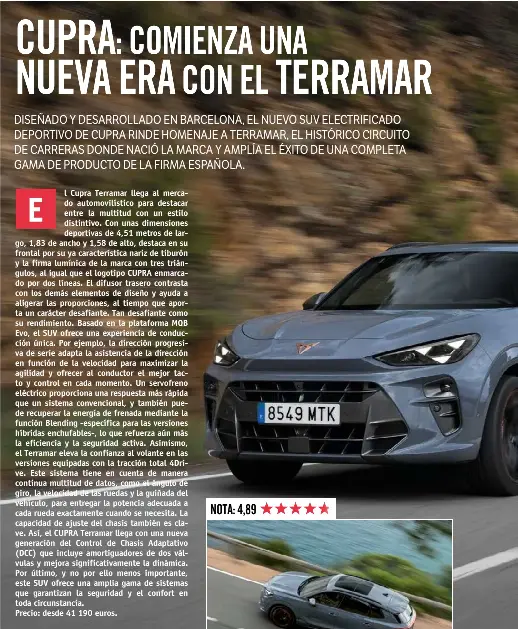 CUPRA: COMIENZA UNA NUEVA ERA CON EL TERRAMAR - PressReader