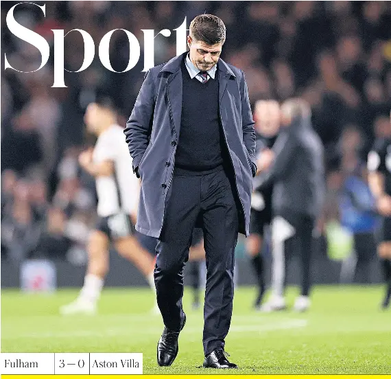 Gerrard sacked by Villa - PressReader