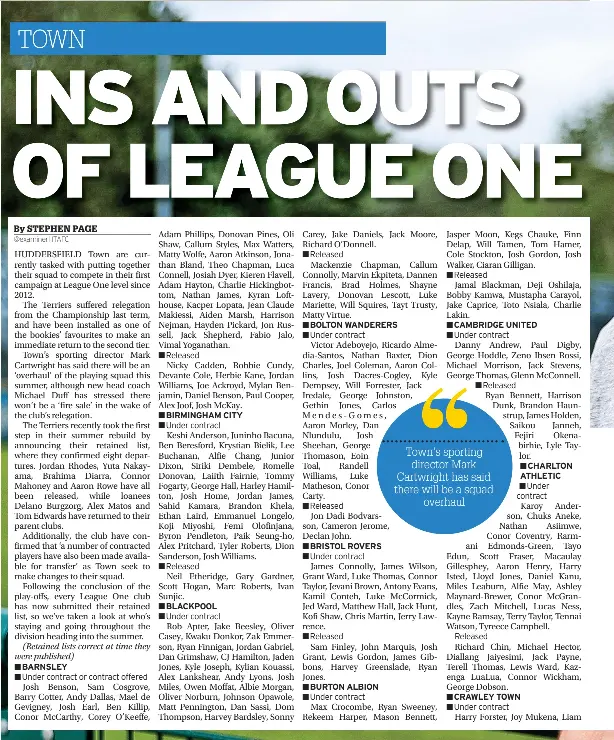 INS AND OUTS OF LEAGUE ONE - PressReader