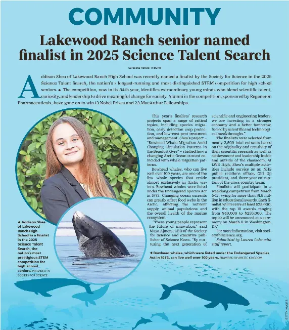 Lakewood Ranch senior named finalist in 2025 Science Talent Search ...