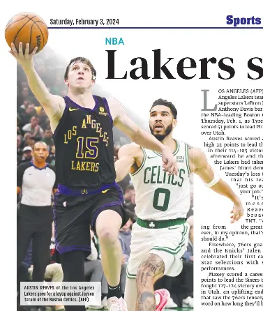 Lakers stun Celtics - PressReader