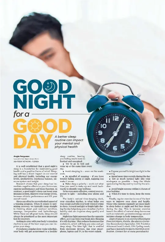 GOOD NIGHT for a GOOD DAY - PressReader