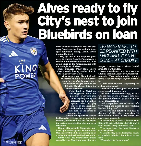 Alves ready to fly City’s nest to join Bluebirds on loan - PressReader