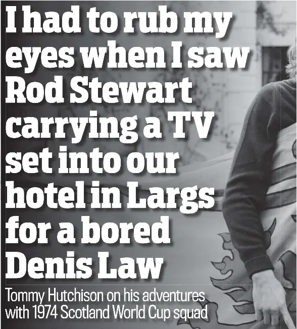 I had to rub my eyes when I saw Rod Stewart carrying a TV set into our ...