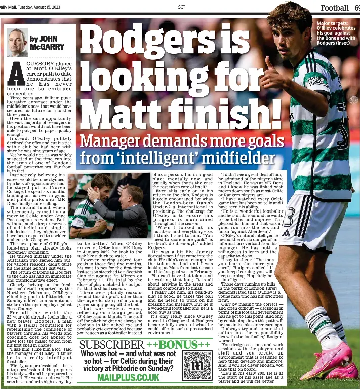 Rodgers is looking for Matt finish! - PressReader