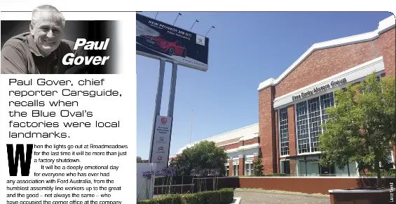 Paul Gover, chief reporter Carsguide, recalls when the Blue Oval’s ...