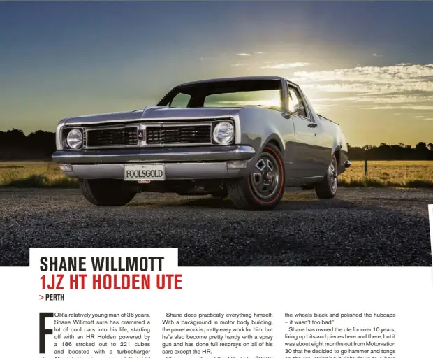 SHANE WILLMOTT 1JZ HT HOLDEN UTE - PressReader