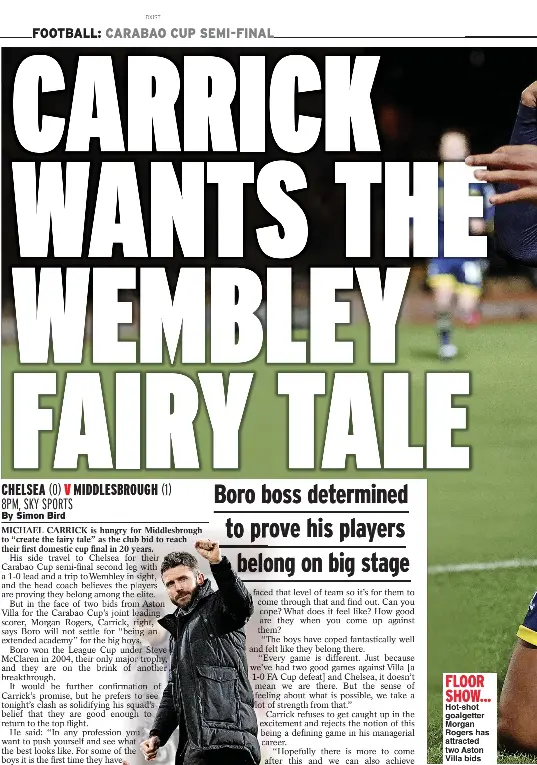 CARRICK WANTS THE WEMBLEY FAIRY TALE - PressReader