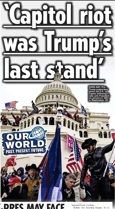 ‘Capitol riot was Trump’s last stand’ - PressReader