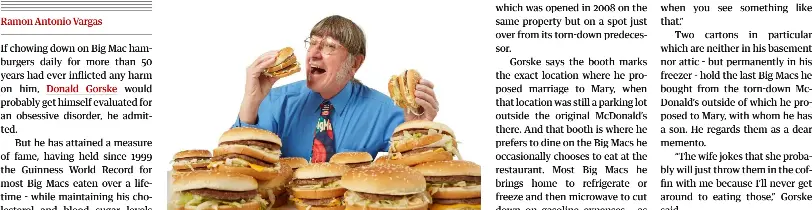 ‘Really like Big Macs’: meet the US man who has eaten a record ...