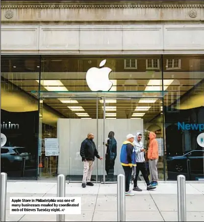 Swarm of thieves hit stores across Philly; 52 people held - PressReader