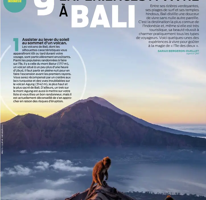 9 EXPÉRIENCE­S À VIVRE À BALI - PressReader