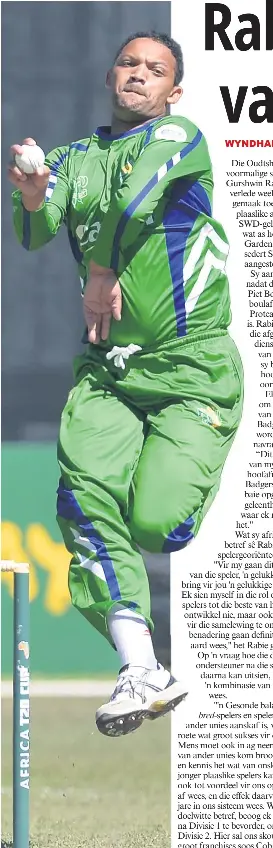 Rabie nuwe afrigter van GR Badgers - PressReader