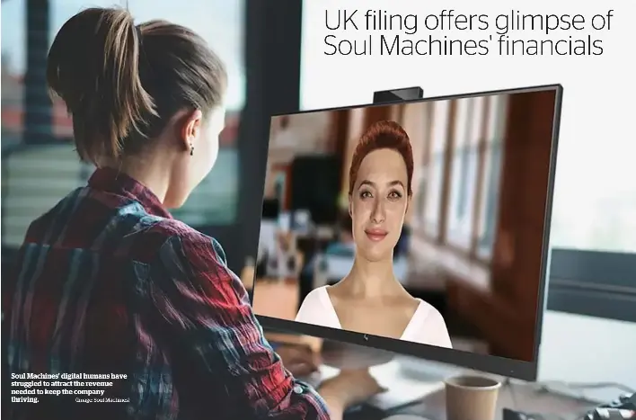 UK filing offers glimpse of Soul Machines' financials - PressReader