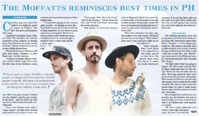 The Moffatts reminisces best times in PH - PressReader