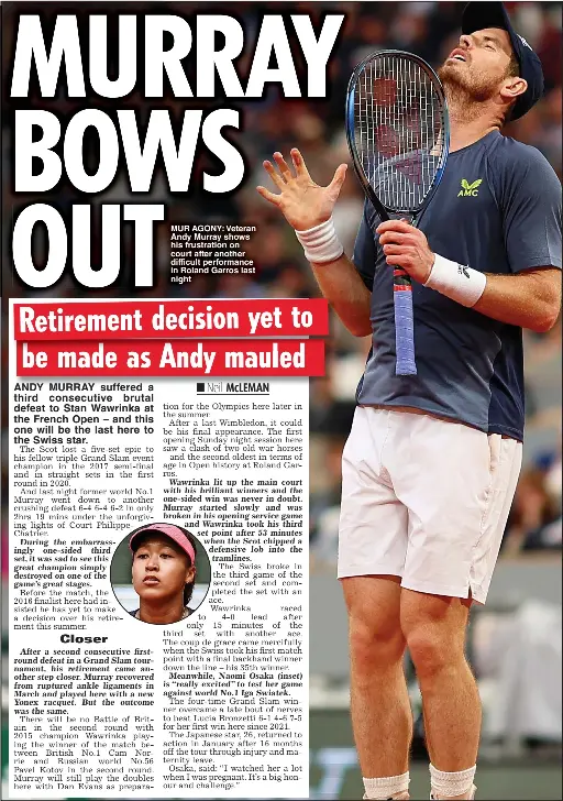 TENNIS MURRAY BOWS OUT - PressReader
