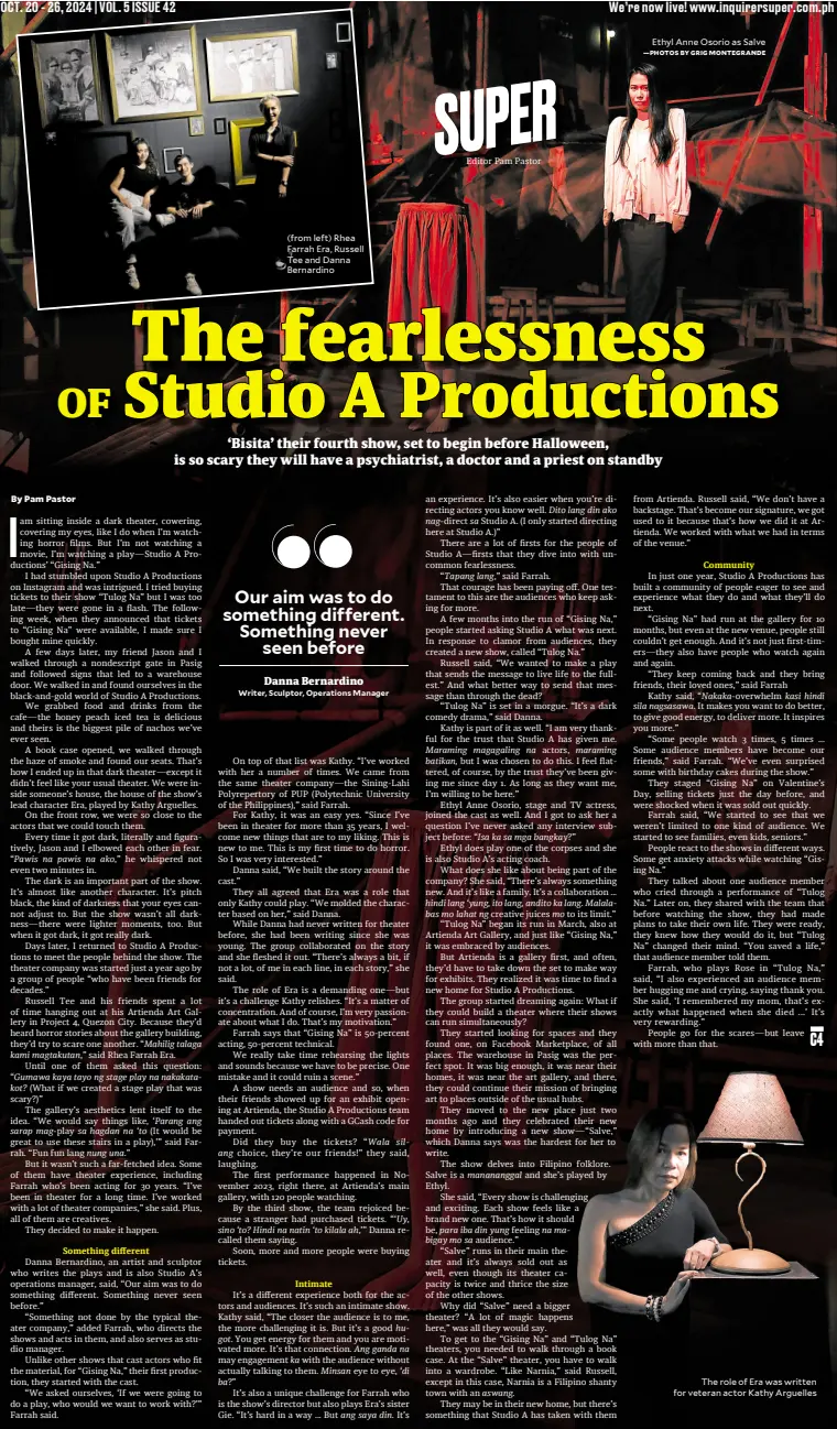 The fearlessne­ss Studio A Production­s OF - PressReader
