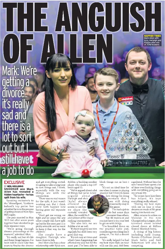 THE ANGUISH OF ALLEN Mark: We’re getting a divorce.. it’s really sad ...