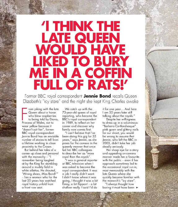 ‘I THINK THE LATE QUEEN WOULD HAVE LIKED TO BURY ME IN A COFFIN FULL OF ...