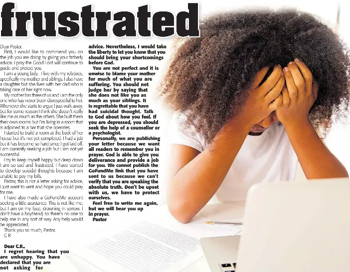 I am sad and frustrated - PressReader