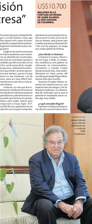 “Tengo una visión global de Nutresa” - PressReader