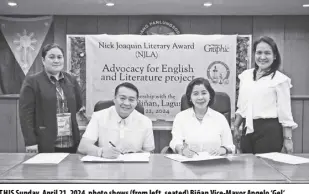 Biñan Public High Schools new NJLA-LGU project beneficiar­ies - PressReader
