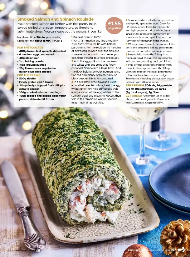 Smoked Salmon and Spinach Roulade - PressReader