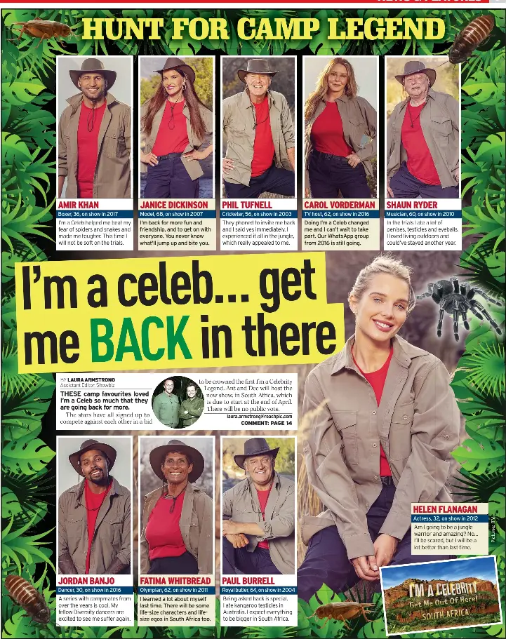 HUNT FOR CAMP LEGEND I’m a celeb… get me BACK in there - PressReader