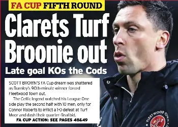 Clarets Turf Broonie out - PressReader