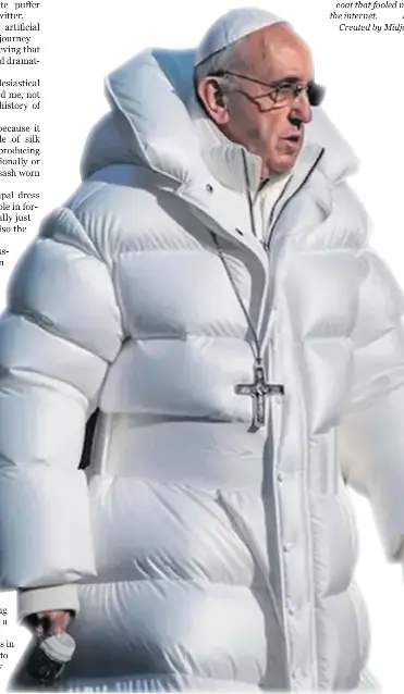 Pope’s puffer coat was fake, but it did stick to papal colour ...