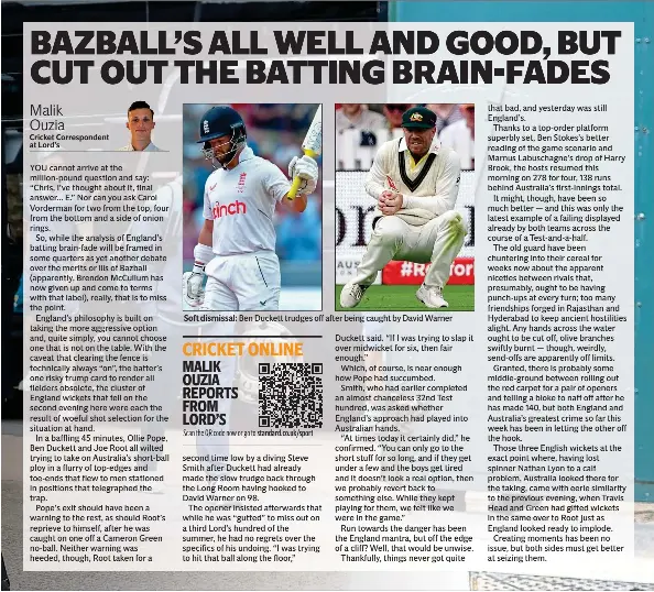 BAZBALL’S ALL WELL AND GOOD, BUT CUT OUT THE BATTING BRAIN-FADES - PressReader