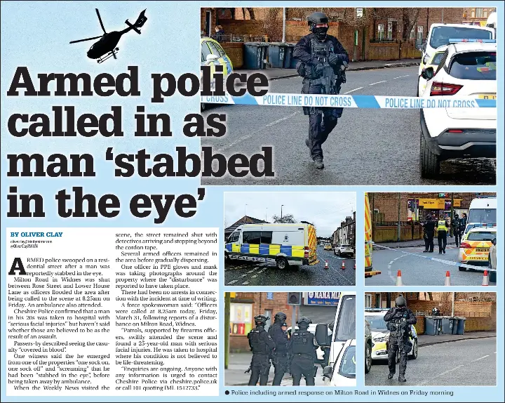 Armed police called in as man ‘stabbed in the eye’ - PressReader